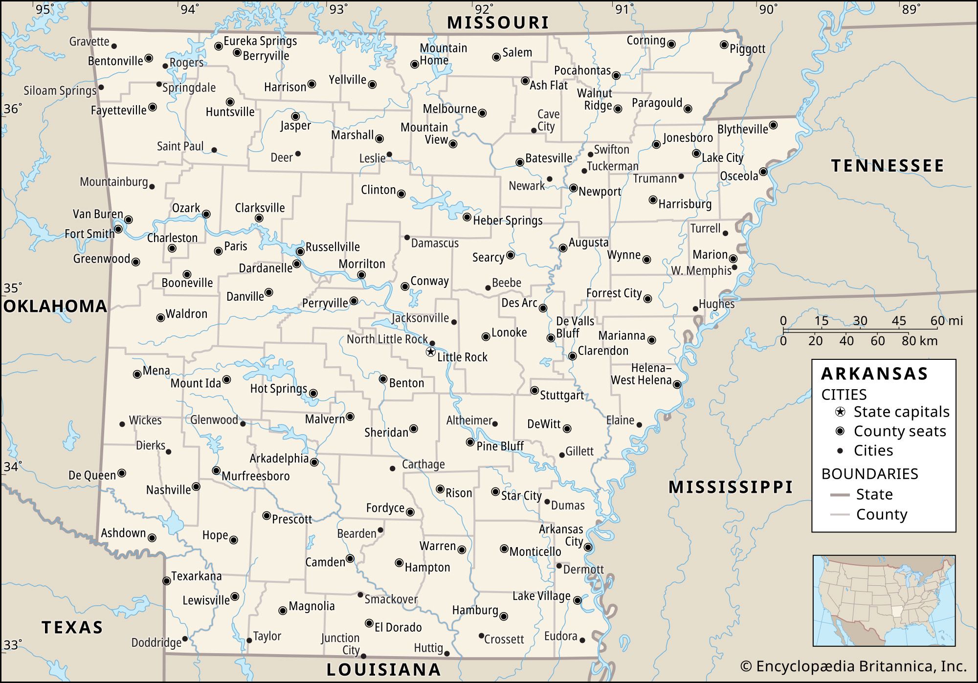 Flag, Facts, Maps: Explore Arkansas Cities & Attractions