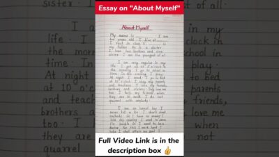 MASTER How to Write a Composition About Myself - SUCCESS!